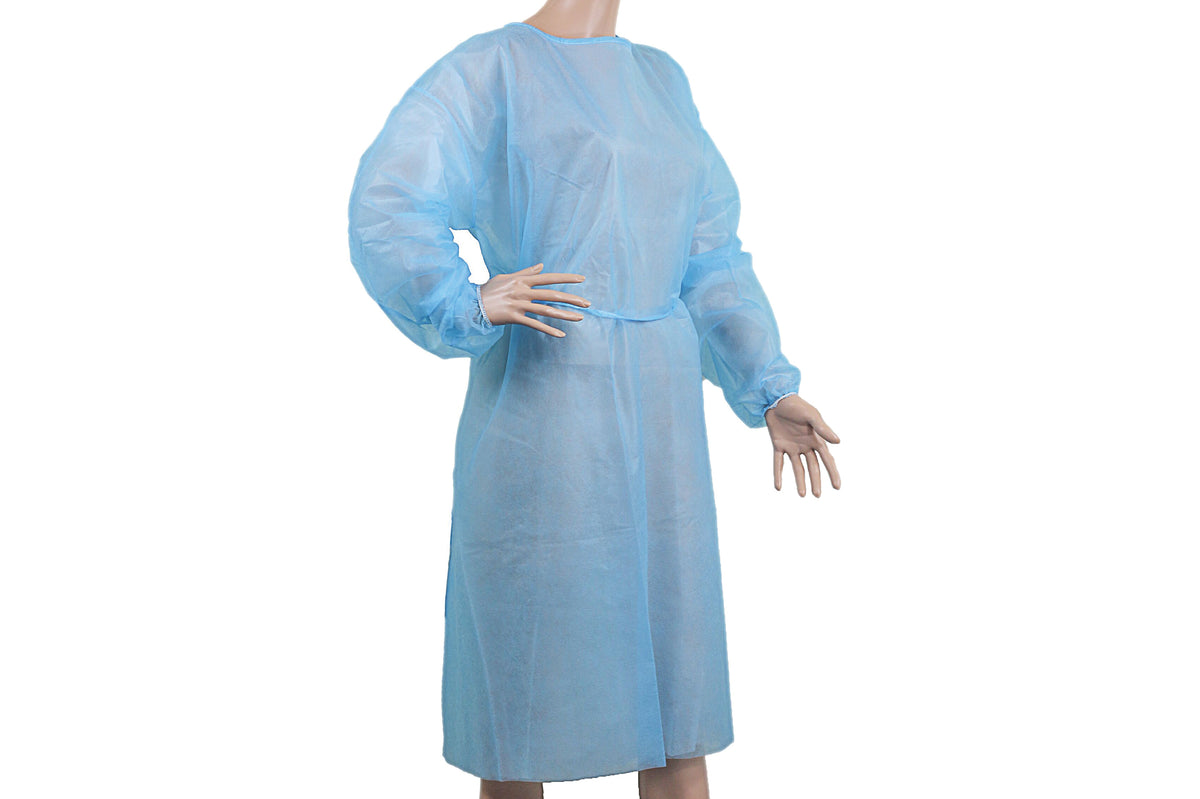 Tie Back Isolation Gown Elastic Cuff - Blue - (Sale) – Top Quality ...