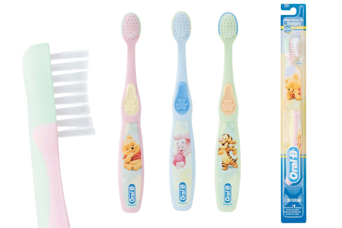 Oral-B Kids Manual Toothbrush, 0-3 Years, Disney Pooh Character Graphi ...