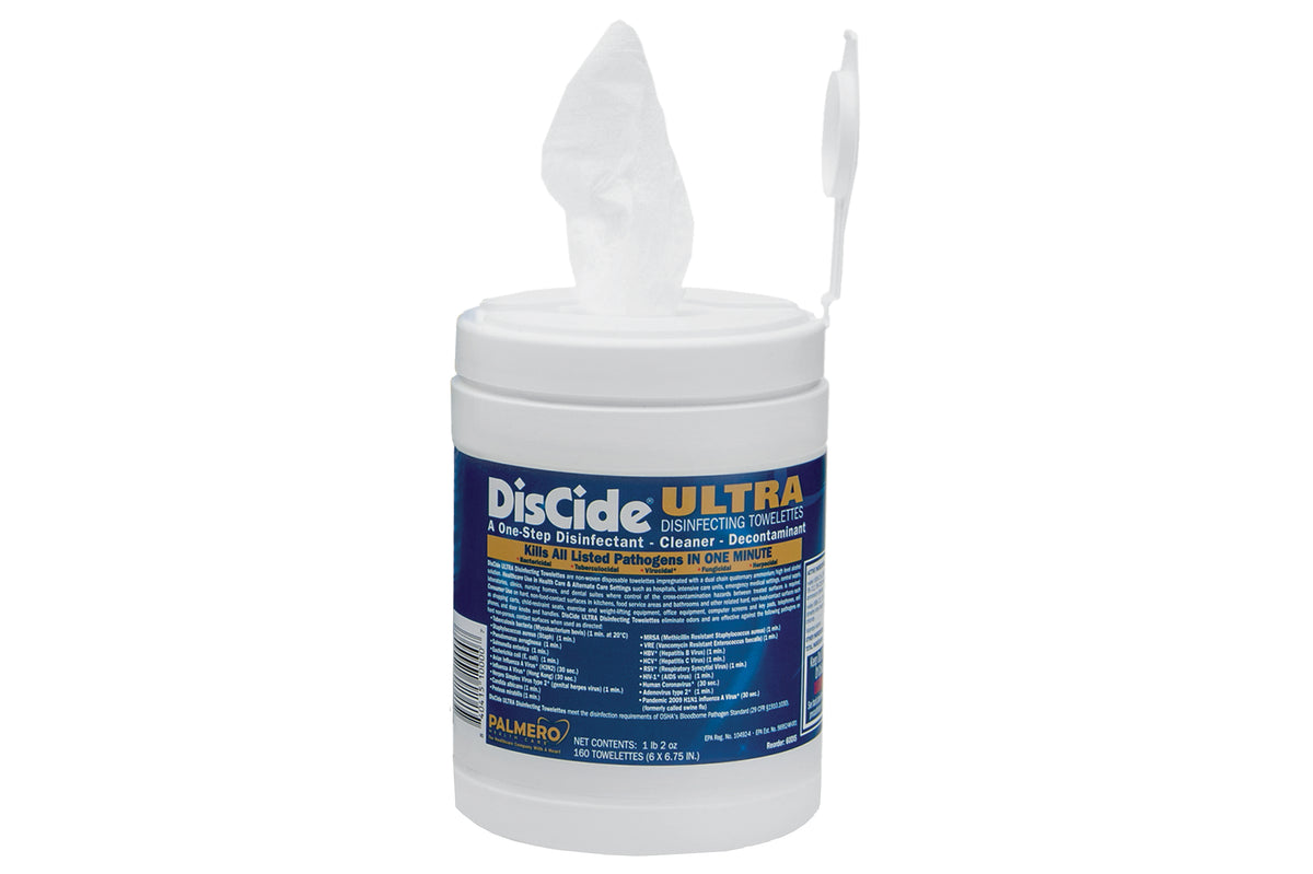 DisCide ULTRA Towelettes 1-minute kill time – Top Quality Manufacturing