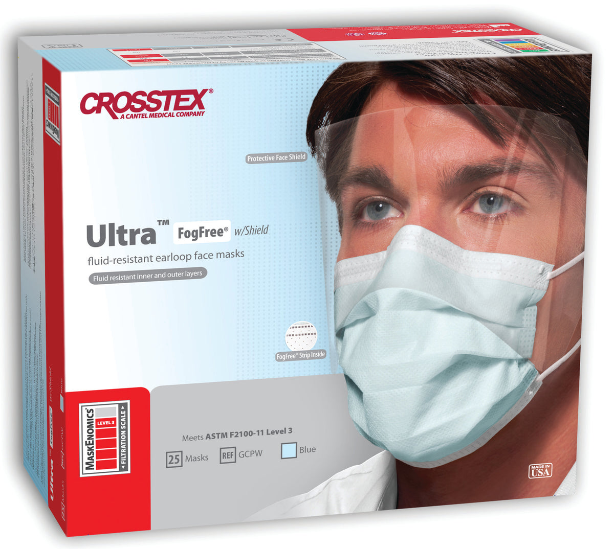 Ultra FogFree Earloop Face Mask With SplashShield ASTM 3 – Top Quality ...