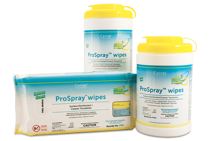 ProSpray Wipes 3-minute kill time – Top Quality Manufacturing, LLC