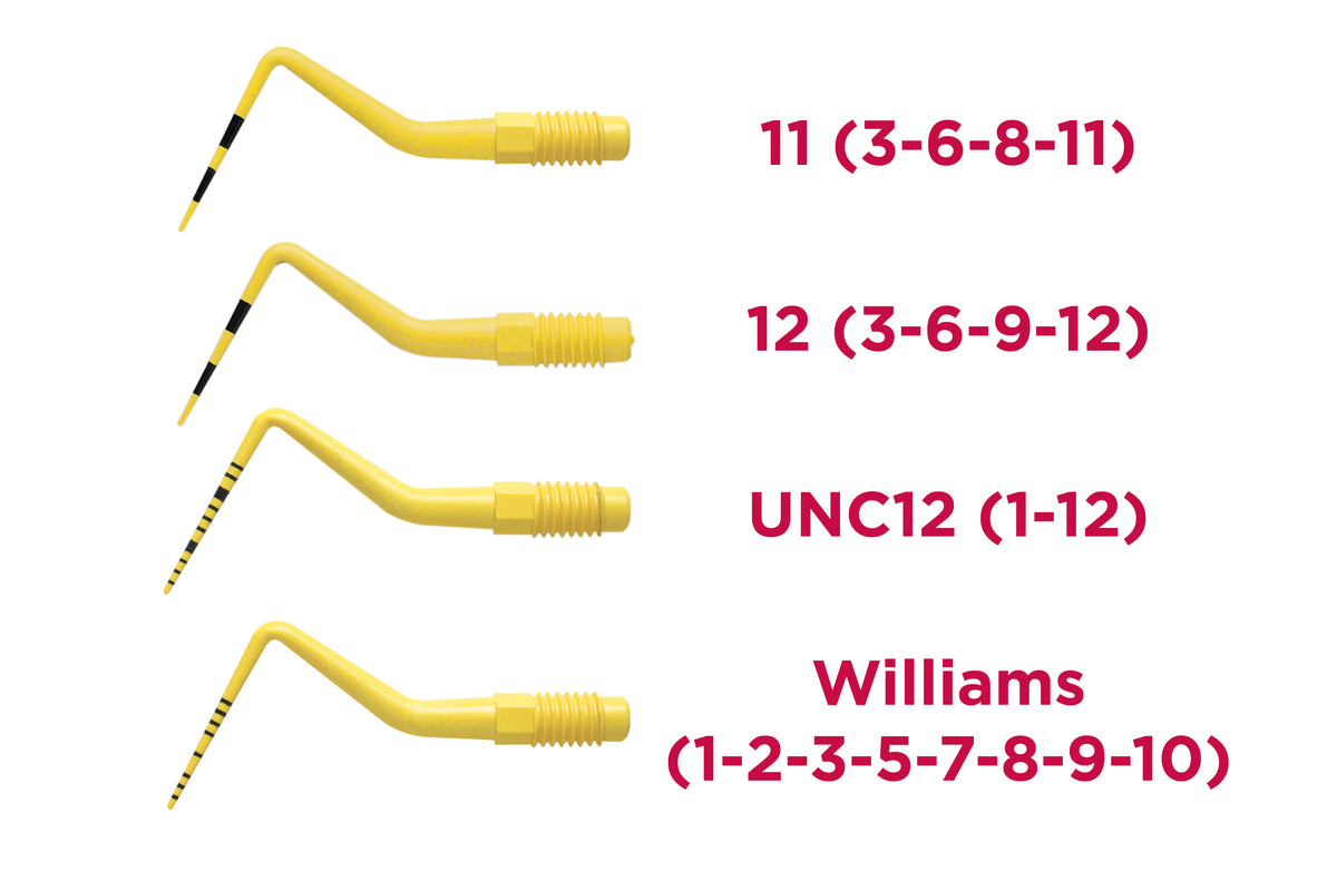 ColorVue Biotype Probe - Hu-Friedy - 11 (3-6-8-11) - 6-Pack Kit - #6 S ...